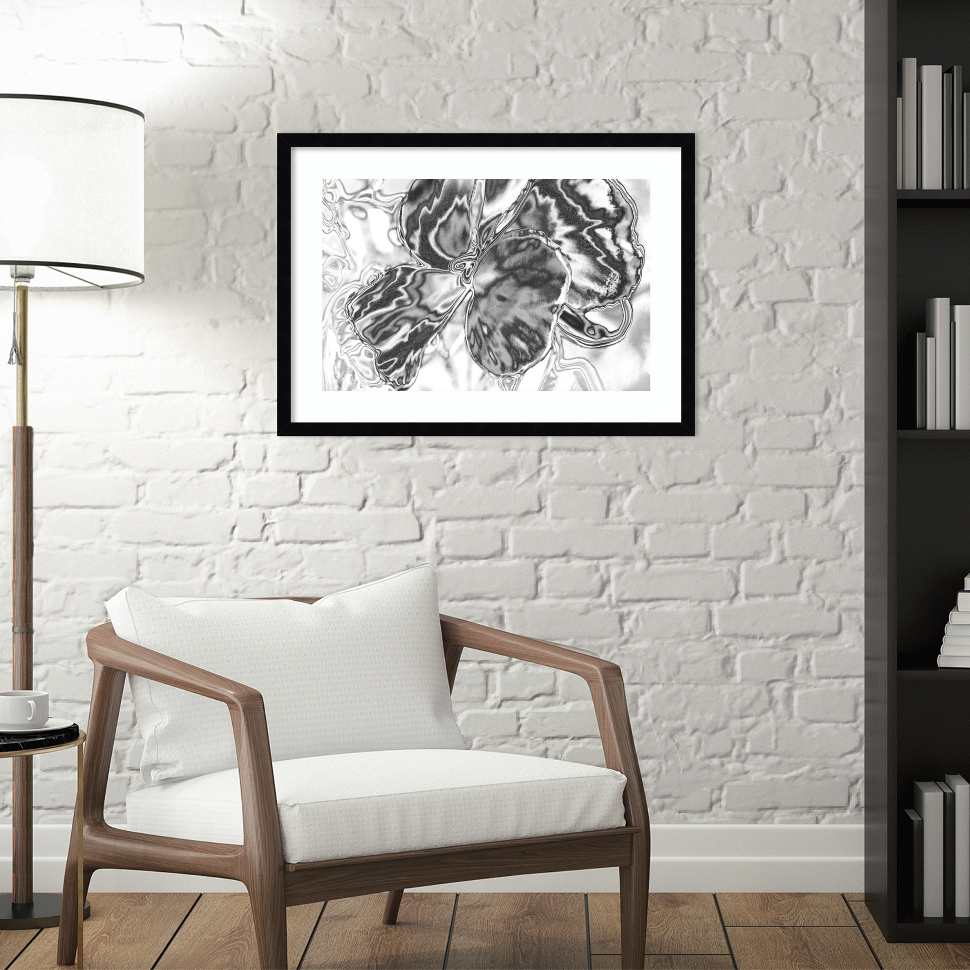 Brayden Studio Abstract Flower No 6 November By Richard Booth Wood Framed Wall Art Print ...